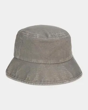 MAISON MARGIELA Apos;s Logo Cotton Bucket Hat - Grey