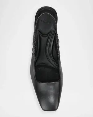 Vince 65mm Venice Leather Slingback Pumps - Black