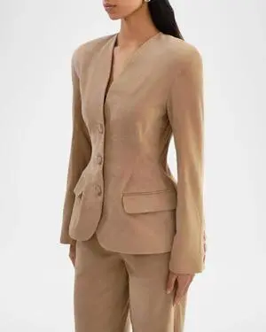 LAMARQUE Abitha Hourglass Suede Jacket
