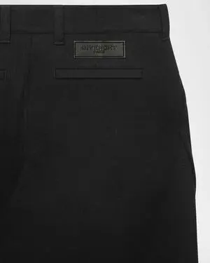 Givenchy Apos;s Wool Flannel Straight-leg Trousers - Black
