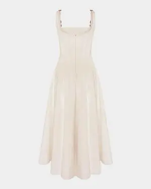 PatBO Gabriela Beaded Fit-&-flare Midi Dress