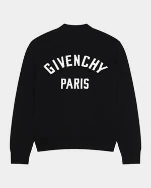Givenchy Apos;s Couture Seam Knit Back-logo Cardigan - Black