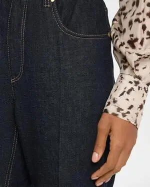 Brunello Cucinelli Wide-leg Denim Pants
