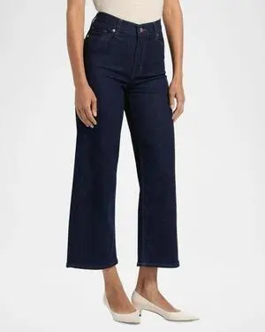 FRAME Le Slim Palazzo Crop Jeans