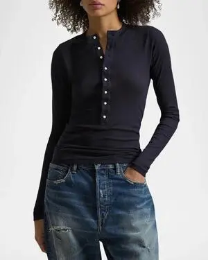 Polo Ralph Lauren Rib-knit Cotton Top