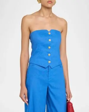Alice + Olivia Kelcey Strapless Top