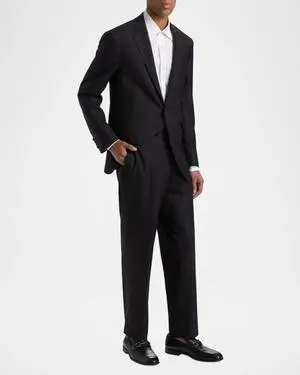 Isaia Apos;s Sanita Wool Suit - Blu Scuro1