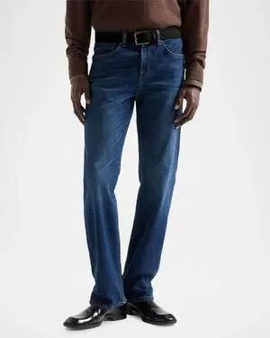 7 For All Mankind Apos;s Austyn Stretch Denim Straight-leg Jeans - Cloudrift