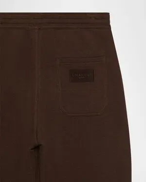 Givenchy Apos;s Pocket-logo Fleece Trousers - Brown