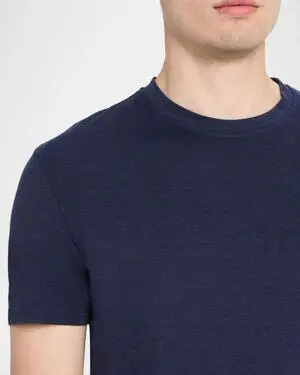 Isaia Apos;s Silk-cotton T-shirt - Navy