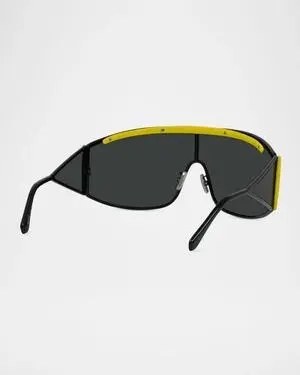 Loewe X Paula & Apos;s Ibiza Speed Shield Sunglasses - Black