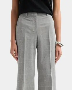 Theory Fluid Flare High-rise Pants - Grey Multi
