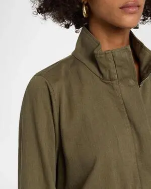 Eileen Fisher Slubby Organic Cotton-linen Jacket
