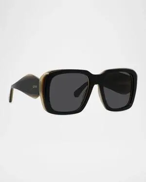 Loewe X Paula & Apos;s Ibiza Sierra Square Sungasses - Black