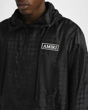 Amiri Apos;s Nylon Ma Quad Full-zip Hoodie - Black