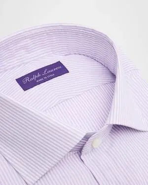 Ralph Lauren Purple Label Apos;s Mini-bengal-stripe Shirt - Purple