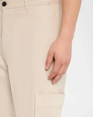 Officine Générale Apos;s Pale Grey Cotton Naim Cargo Pants - Stone