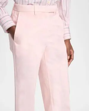 Thom Browne Cotton Twill Straight-leg Ankle Utility Trousers