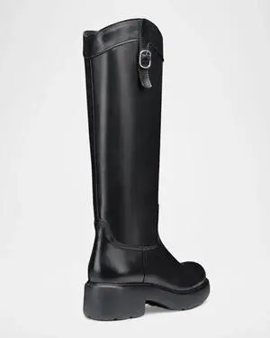 Santoni 45mm Leather Knee-high Riding Boots