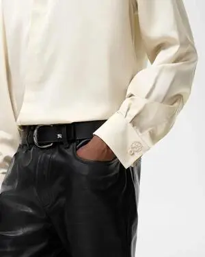 Burberry Apos;s Henry Silk French-cuff Sport Shirt - Clam