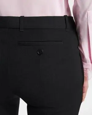 Alexander McQueen Mid-rise Wool Slim-leg Ankle Trousers