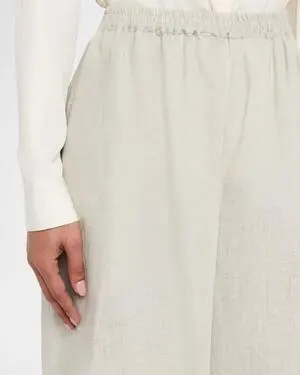 Eskandar Flared Culottes Silvertint