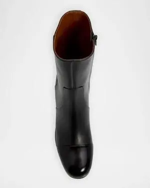 Valentino Garavani 60mm Zimmy Leather Ankle Boots