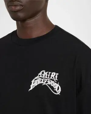Amiri Apos;s Logo Cotton T-shirt - Black