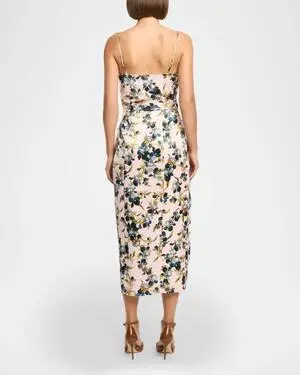 Cinq À Sept Trailing Iris Midi Dress