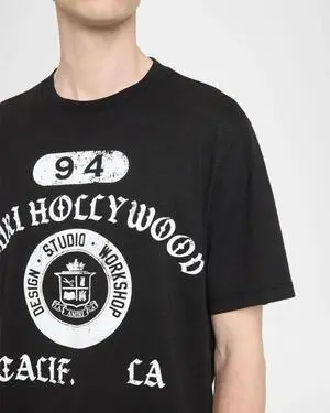 Amiri Apos;s Collegiate Cotton T-shirt - Black
