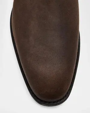 CHURCH & APOS;S Apos;s Amberley R 2.0 Waxed Suede Chelsea Boots - Ebano