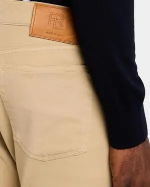 Ralph Lauren Purple Label Apos;s Slim Fit Stretch Twill Pants - Tan