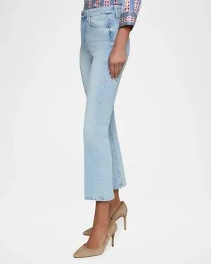 L & APOS;AGENCE Tati High-rise Cropped Micro Boot Jeans