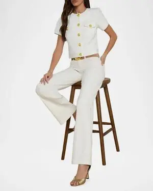 L & APOS;AGENCE Joanne Low-rise Wide-leg Jeans