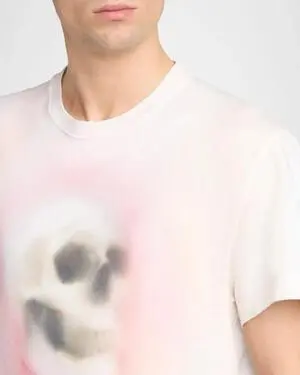 Alexander McQueen Apos;s Skull Haze Cotton T-shirt - Blackmulti