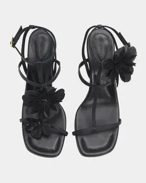 Zimmermann 85mm Belara Leather T-strap Sandals