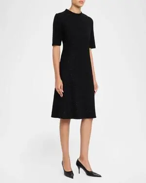 Fabiana Filippi A-line Sequin Tweed Dress