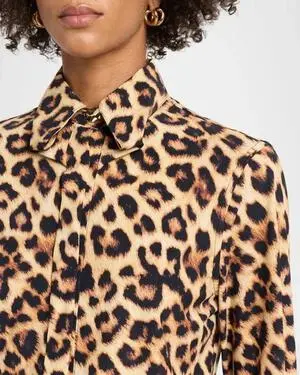 Chiara Boni La Petite Robe Ayika Leopard-print Blouse - Leo