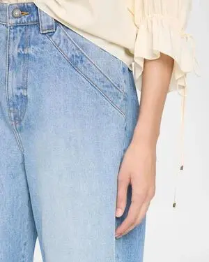 Johnny Was The Barrel Embroidered Denim Jeans