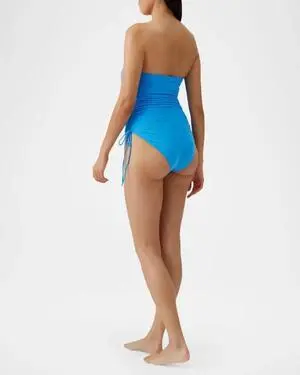 Melissa Odabash Sydney Bandeau One-piece Swimsuit - Ocean