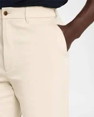 Dunhill Apos;s Cotton Twill Flat-front Pants - Stone