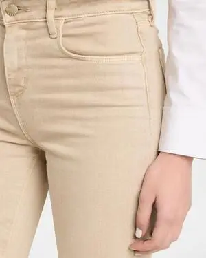 L & APOS;AGENCE Selma High-rise Slim Bootcut Jeans - Biscuit