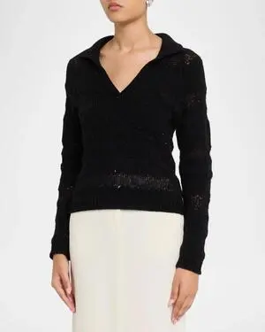 Fabiana Filippi Sequin Striped Knit Sweater