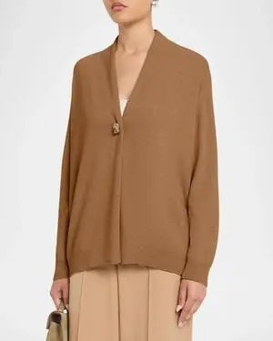 Fabiana Filippi Knot-embellished Knit Cardigan