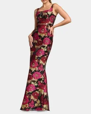 Dress The Population Lorena Brocade Mermaid Gown