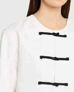 Officine Générale Joelle Denim Jacket - White