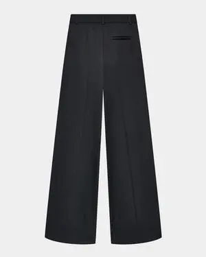 Emporio Armani Wide-leg Satin Pants