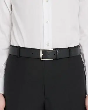 Simonnot Godard Apos;s Luma Matte Leather Belt - Black