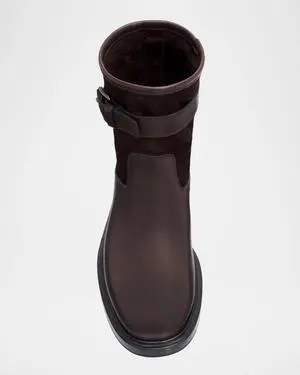 CHURCH & APOS;S Sylvie Leather And Suede Boots