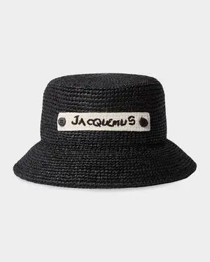 Jacquemus Apos;s The Plage Bucket Hat - Black